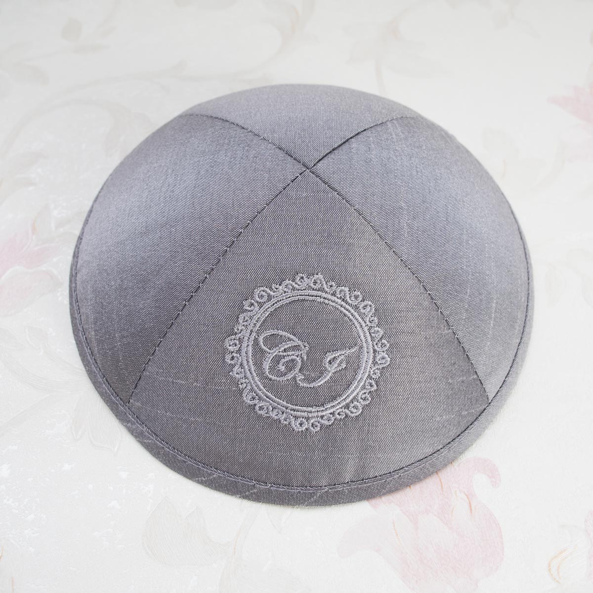 Raw Silk Wedding Kippot, Kippah, kipa, Yarmulkes Personalized Logo ...