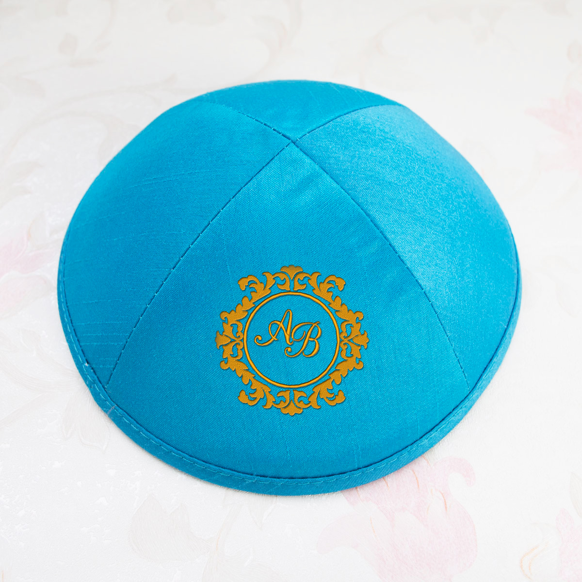 Raw Silk Kippot, Kippah, kipa, Yarmulkes Personalized Logo Embroidery ...