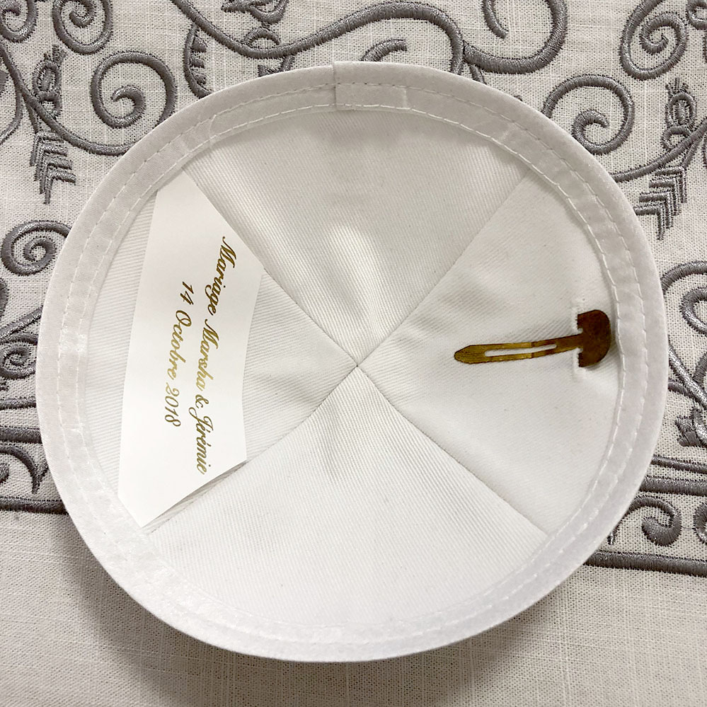 Silk Customized Wedding Kippah Kippot Yarmulke Skullcap – Kippot Pro