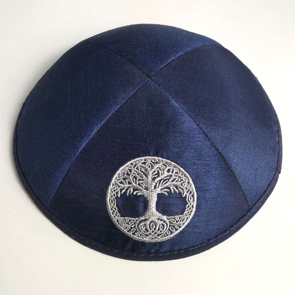 Silk Kippot, Kippah, Yarmulkes Customize Own Navy With Special Lining ...